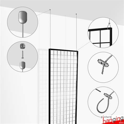 Gridwall Mesh Hanging Kits Wall And Ceiling Grid Mesh Panel Included