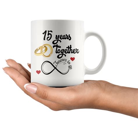 15th Wedding Anniversary T For Him And Her Married For 15 Years 1