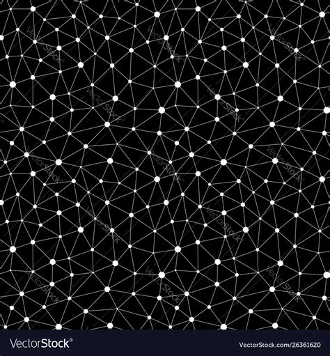 Monochrome Seamless Pattern Irregular Abstract Vector Image