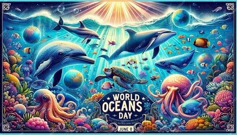 Premium Photo World Oceans Day Featuring A Vibrant Underwater Scene
