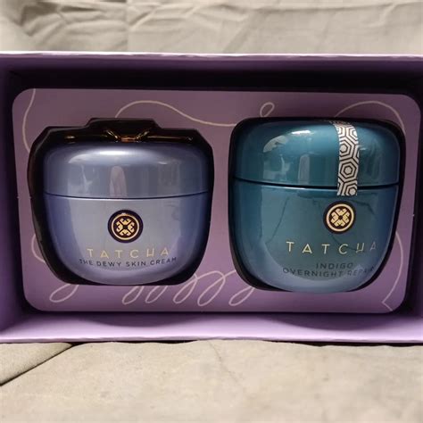Lot 9218 Boxed Tatcha Am Pm Moisture Duo Holiday T Set The