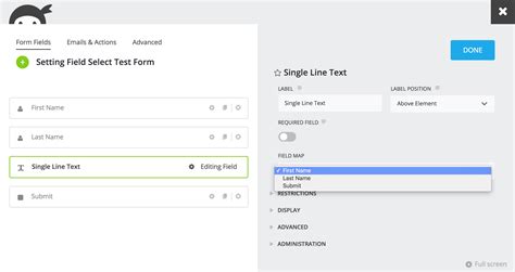 field select ninja forms developer resources
