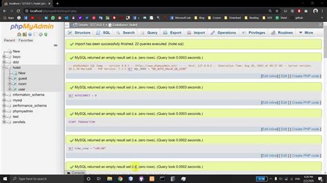 Import Sql File With Phpmyadmin Youtube