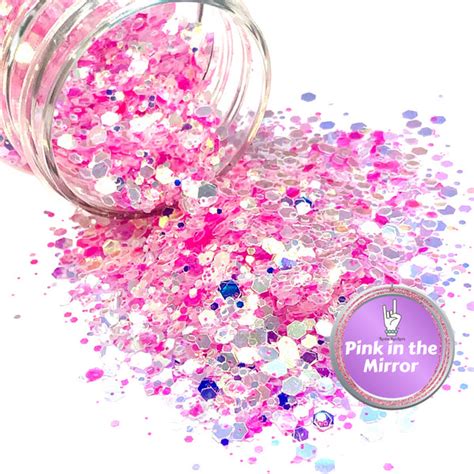 Pink In The Mirror Premium Pixie For Poxy Chunky Glitter Mix Resin