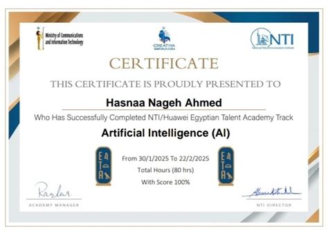 Artificialintelligence Machinelearning Ai Nti Huawei Techinnovation Hasnaa Nageh 43