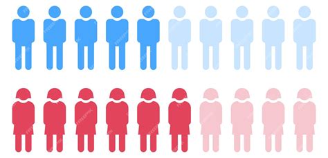 Premium Vector Demographic Statistic Element Male And Female
