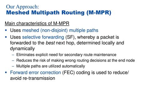 PPT Meshed Multipath Routing An Efficient Strategy In Wireless Sensor Networks PowerPoint