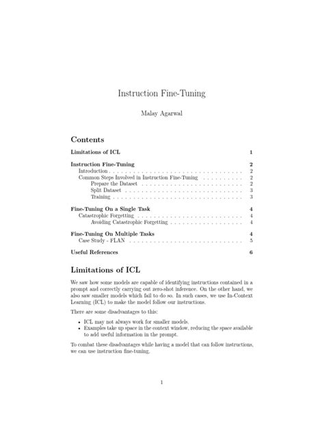 Instruction Fine Tuning Pdf Learning Computer Science