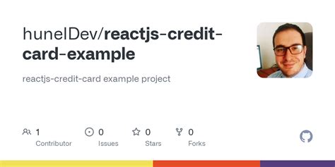 Github Huneldevreactjs Credit Card Example Reactjs Credit Card