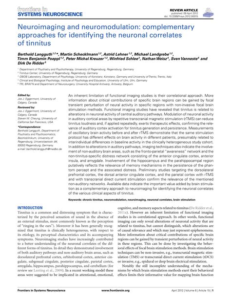 Pdf Neuroimaging And Neuromodulation Complementary Approaches For