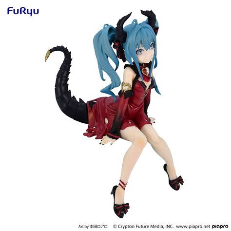 Vocaloid Hatsune Miku Villain Red Version Noodle Stopper Statue Rerun