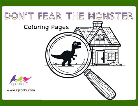 Dont Fear The Monster Coloring Pages — Cj Corki Can You Find Did