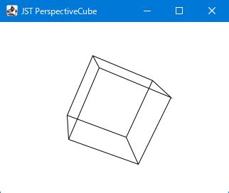 Java Swing Tips Draw A Projection Transformed Regular Hexahedron