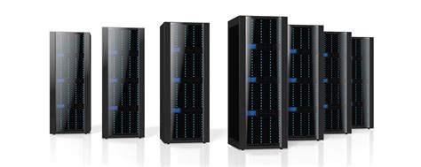 Premium Photo Data Center Server Racks Isolated On White Background