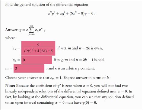 Solved Find The General Solution Of ﻿the Differential