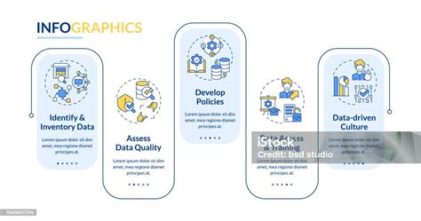 Data Democratization Layout With Line Icons Stock Illustration Download Image Now