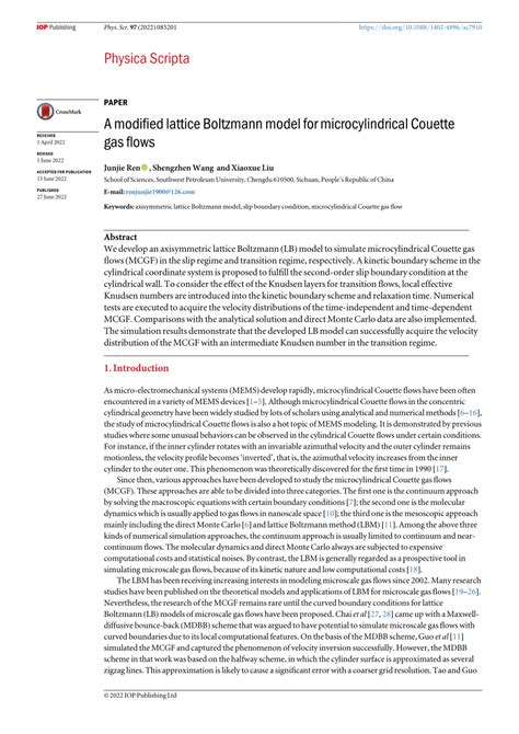 A Modified Lattice Boltzmann Model For Microcylindrical Couette Gas Flows