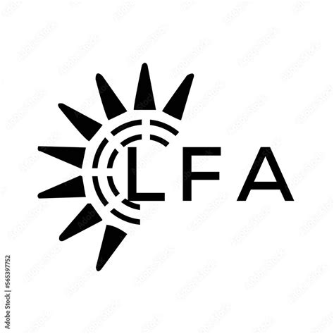 Lfa Letter Logo Lfa Image On White Background And Black Letter Lfa Technology Monogram Logo