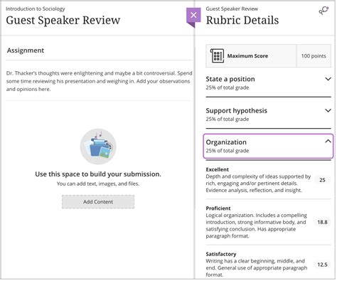 How To Add A Rubric To Blackboard
