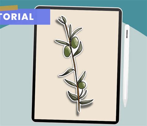 How To Create A Faux Sticker Effect Using Procreate