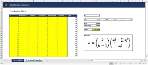 Cronbachs Alpha Template Buddies
