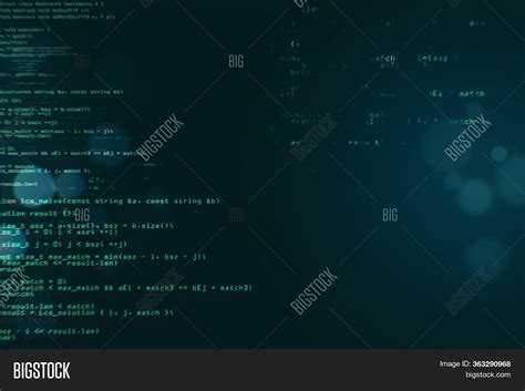 Abstract Green Coding Image And Photo Free Trial Bigstock