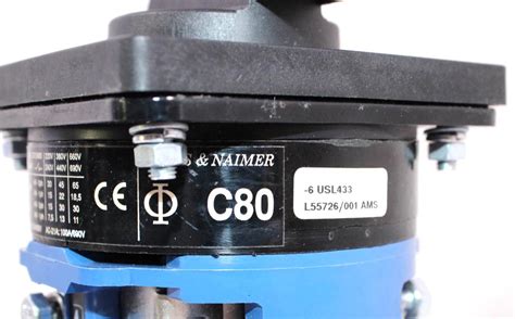 Kraus And Naimer C80 Rotary Switch 100a 600v 2 Poles With Ad11 Yagi