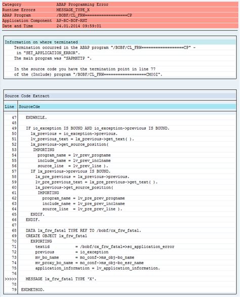 How To Investigate The Runtime Error „messagetype Sap Community