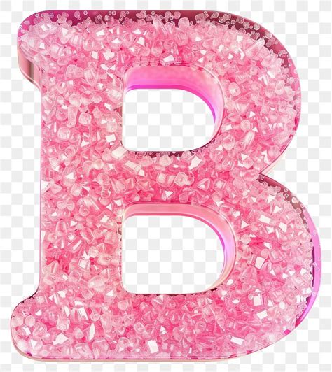Letter B Pink Background
