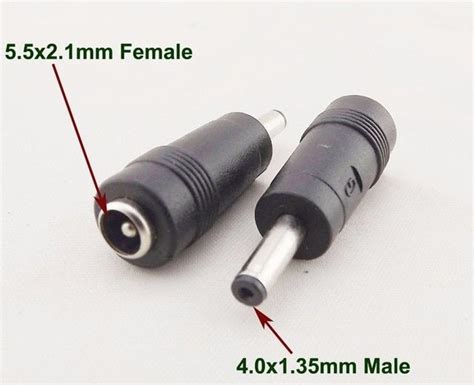 Pcs DC Power Adapter Mm X Mm Male Plug To Mm X Mm Female Jack Connector For Asus