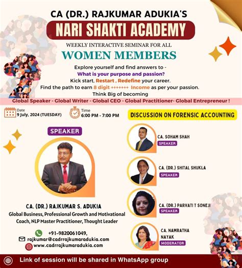 Soham Shah On Linkedin It Was A Pleasure Speaking To Emerging Women Members Of Icai At Nari