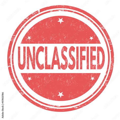 Unclassified Grunge Rubber Stamp Stock Vector Adobe Stock