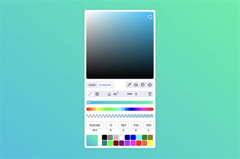 React Gradient Color Picker Color And Gradient Picker Component Made