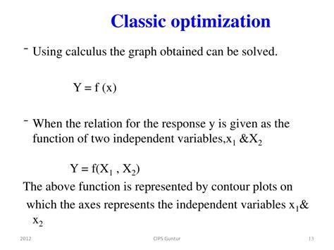 Ppt Optimization Techniques In Pharmaceutical Formulation And