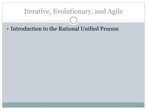 Ppt Iterative Evolutionary And Agile Powerpoint Presentation Free