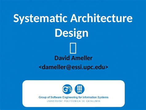 Pptx Systematic Architecture Design Dokumentips