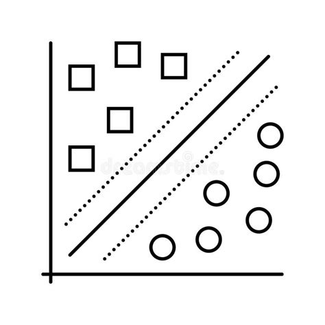 K Nearest Neighbors Knn Algorithm Line Icon Vector Illustration Stock Illustration