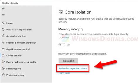 Memory Integrity Can T Be Turned On Windows 11