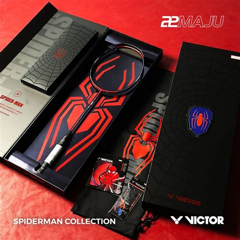 Victor Spider Man Racket Set Collection Free Stringing Services Shopee Singapore