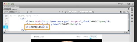 Make A Hyperlink In HTML To Link To Dreamweaver Web Pages