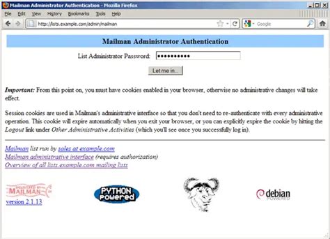 How To Install And Configure Mailman With Postfix On Debian Squeeze Page 2 Page 2