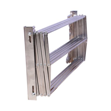 قیمت و مشخصات بند رخت دیواری مدل اکاردونی طرح استیل کد 60 زیراکو