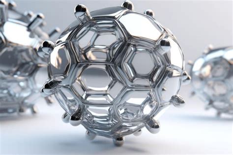 Premium AI Image Nanotechnology Abstract Background Molecule Model Scientific Research