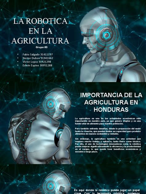 Presentacion Robotica Grupo 3 Pdf Agricultura Robot