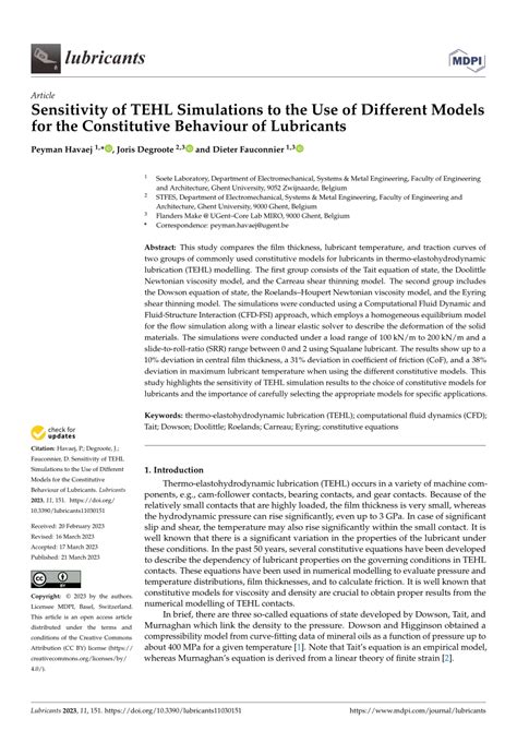 Pdf Sensitivity Of Tehl Simulations To The Use Of Different Models