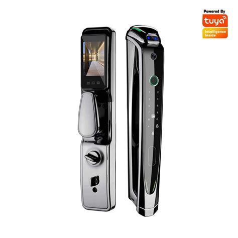 Tuya 스마트 문짝 잠금 장치 3d 얼굴 인식 및 손바닥 스캐너로 보안 강화 아연 합금 디지털 전자 스마트 문짝 잠금 장치 화상 통화 가능 핸드폰닷컴