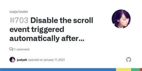 Disable The Scroll Event Triggered Automatically After Router Push · Issue 703 · Vuejs Router