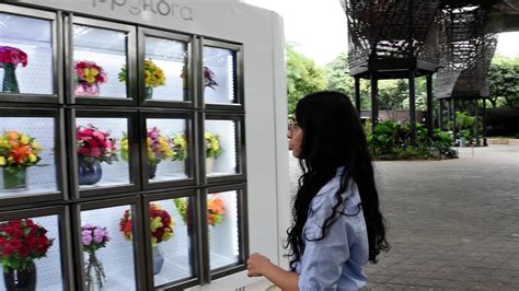 Automatic Flower Vending Machine 10 Lattice Ts Flower Holding