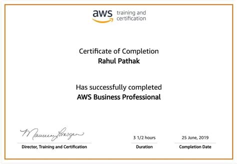 rahul pathak on linkedin aws business professional certified