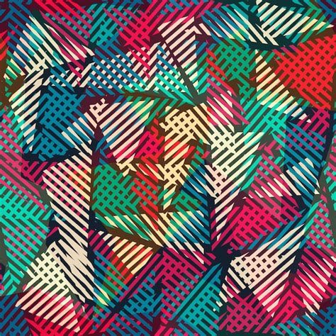 Premium Vector Bright Triangle Seamless Texture